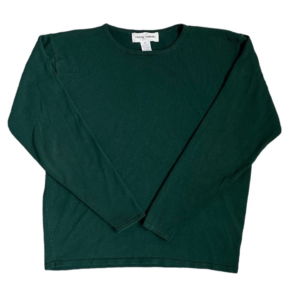 Casual Corner | Sweaters | Vintage Dark Green Sweater Size Med | Poshmark